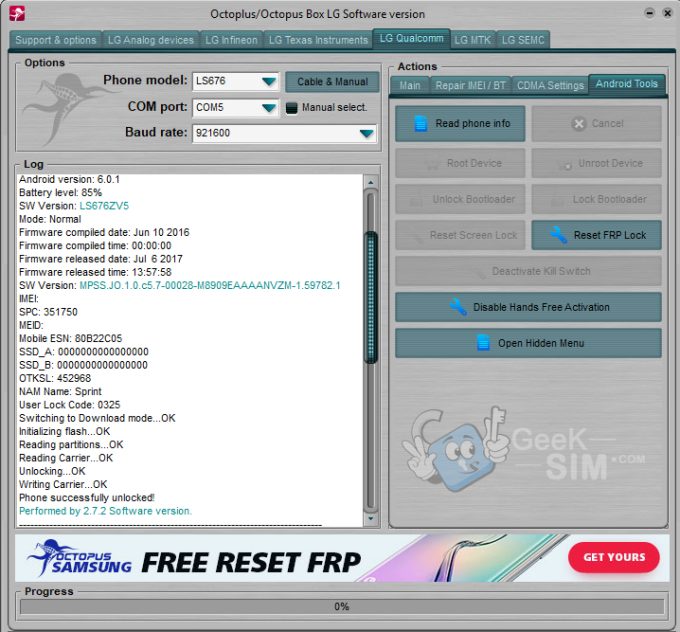 Octoplus Box LG + Samsung con Cables