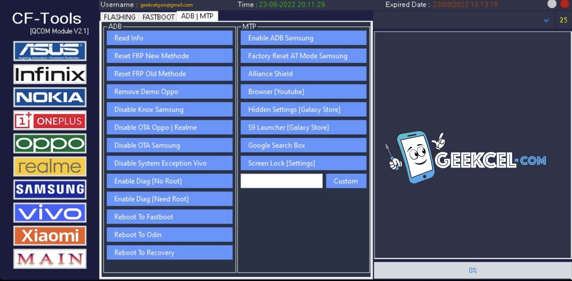 Activación CF-Tools por Licencia por Tiempo